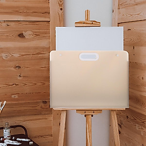 DIYEAH Plastic Art Portfolio 8k Large Art Portfolio with Handle Waterproof Portfolio Folder for Artwork Arts Storage Case for Drawing Sketch Photography Poster (17.3 X 13.1 Inch)