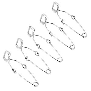 5PCS Spring Test Tube Holders Steel Clip Clamp Holder Testing Tube Holder Laboratory Test Tube Clip Laboratory Experiment Testing Holder 14.5cm Length Suitable for Standard Test Tubes
