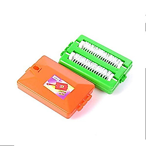 1pc Double Hand Brush Head Table Mat Plastic Brush Sweeper Crumbs Dirt Cleaner Household Cleaning Roller Brushes Random Color