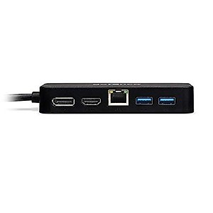 gofanco Mini DisplayPort (Thunderbolt 2) 1080p Video Dock/Docking Station - 1080p HDMI or DisplayPort (DP) - USB 3.0 and Gb Ethernet Adapter Hub for MacBook, Surface Pro 2/3/4/5 and Laptop (mDPDock)