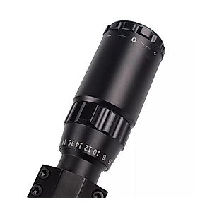 MYMY Premium Quality, 6 24x50mm AOL Scope W Front AO Adjustment. Red/Green mil dot Reticle with Black