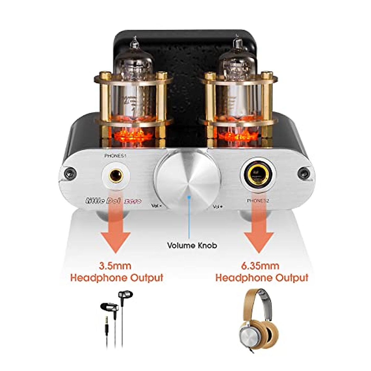 Vacuum Tube Headphone Amplifier Bluetooth 5.0 Receiver USB DAC