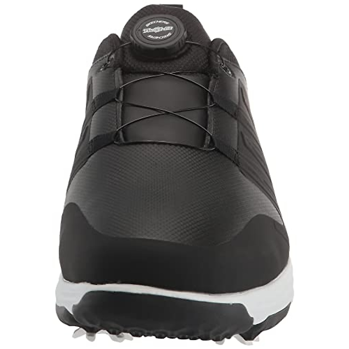 Skechers Men's Torque Twist Waterproof Golf Shoe, Black, 9 Wide