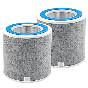 HP102 Replacement Filter, Compatible with Shark Air Purifier HP100, HP102 and 3-in-1 Models HC450, HC451, HC452, HC455, H13 True HEPA, 2Pack