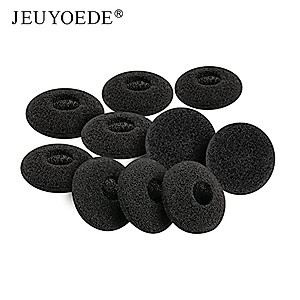 JEUYOEDE Foam Replacement Ear Sponge Covers for Headphone Earphone MP4 iPhone Ipad Headsets 18mm (10pcs)