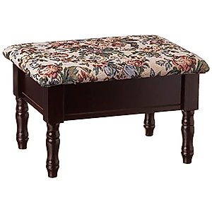 Frenchi Furniture Foot Stool, Cherry