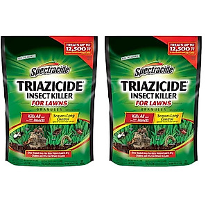 Spectracide Triazicide Insect Killer for Lawns Granules, 10 lb Bag, Kills All Listed Lawn-Damaging Insects (Pack of 2)
