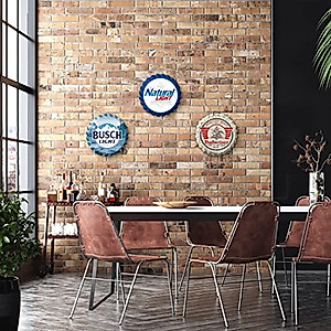 Desperate Enterprises Busch Light Stamped Shape Bottle Cap - Premium Aluminum Sign - Made in USA - 18" Round