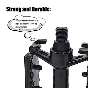 ThinkTop Kid's Bike Pedal, Aluminium Alloy Ultra Strong 1/2-Inch Bike Pedals Platform Flat Fit for 12" 14" Boys Girls Bike