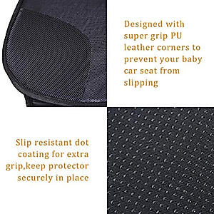 Innokids Car Seat Protector for Child Car Seat, Waterproof Seat Protector with Thick Padding Protects Automotive Vehicle Leather or Cloth Upholstery (1 Pack)