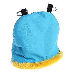 Litewoo Bird Hammock Nest Plush Warm Hanging Tent Pet Parrot Swing Bed Cave Cage for Parakeet Canary Cockatiel Lovebird Hamster Random Color (Medium)