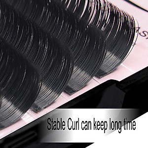 QUEWEL Eyelash Extensions 0.15mm C Curl Mix 8-15mm Supplies Matte Black Individual Eyelashes Salon Use|0.03/0.05/0.07/0.10/0.15/0.20mm C/D Single 8-18mm Mix 8-15mm/10-15mm|（0.15 C Mix8-15mm）