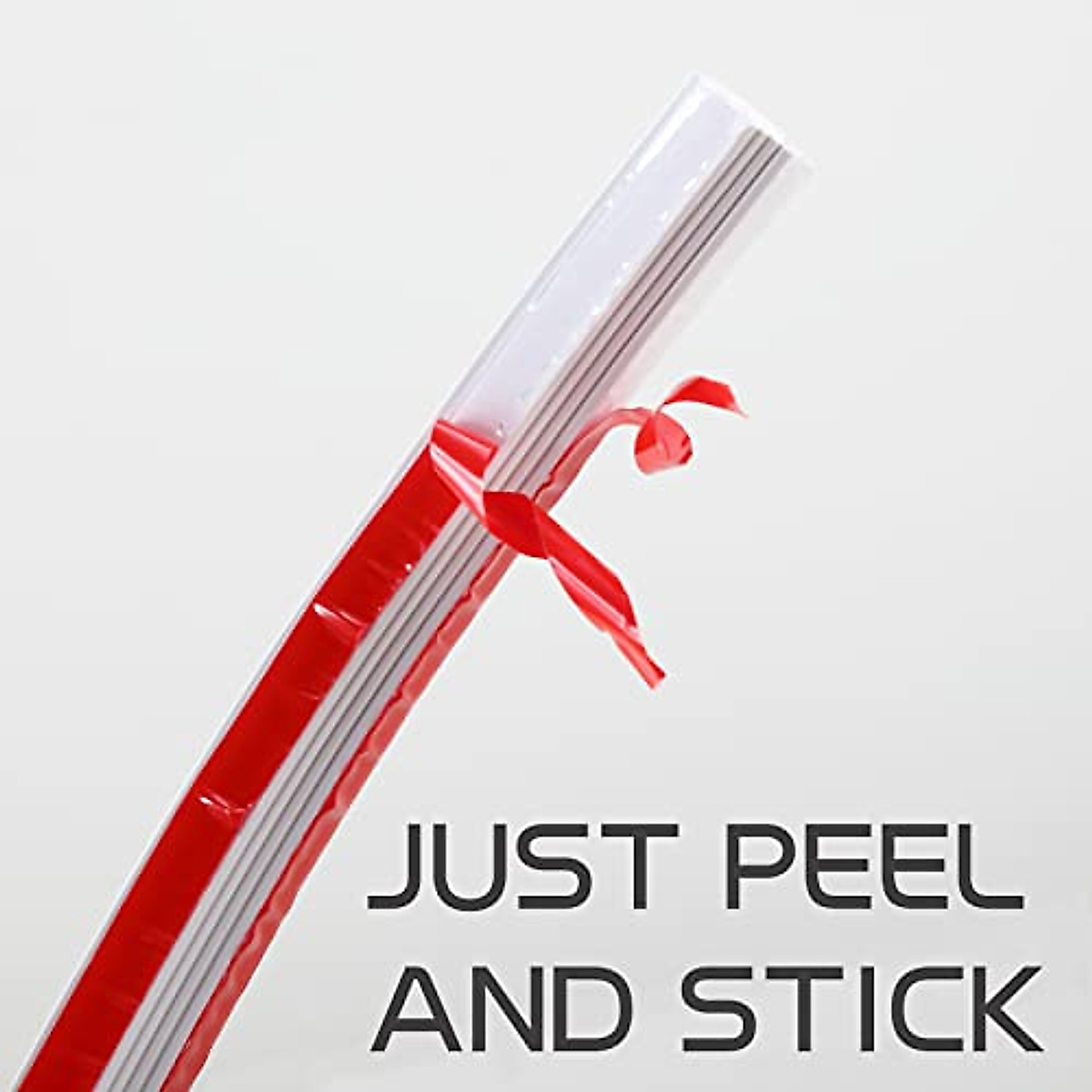 Flexible Quarter Round Molding Trim, 9.8 Ft Caulk and Trim Strips for Floors, Countertops and More, Peel and Stick Self-Adhesive, White