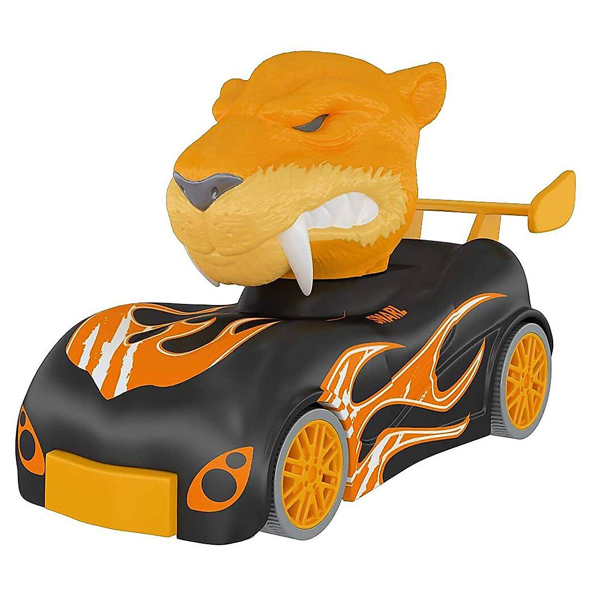 Knuckle Headz Duo Head Poppin' Quick Shot Pull Back Crash Derby Race Cars - Fang The Tiger and Snarl The Wolf