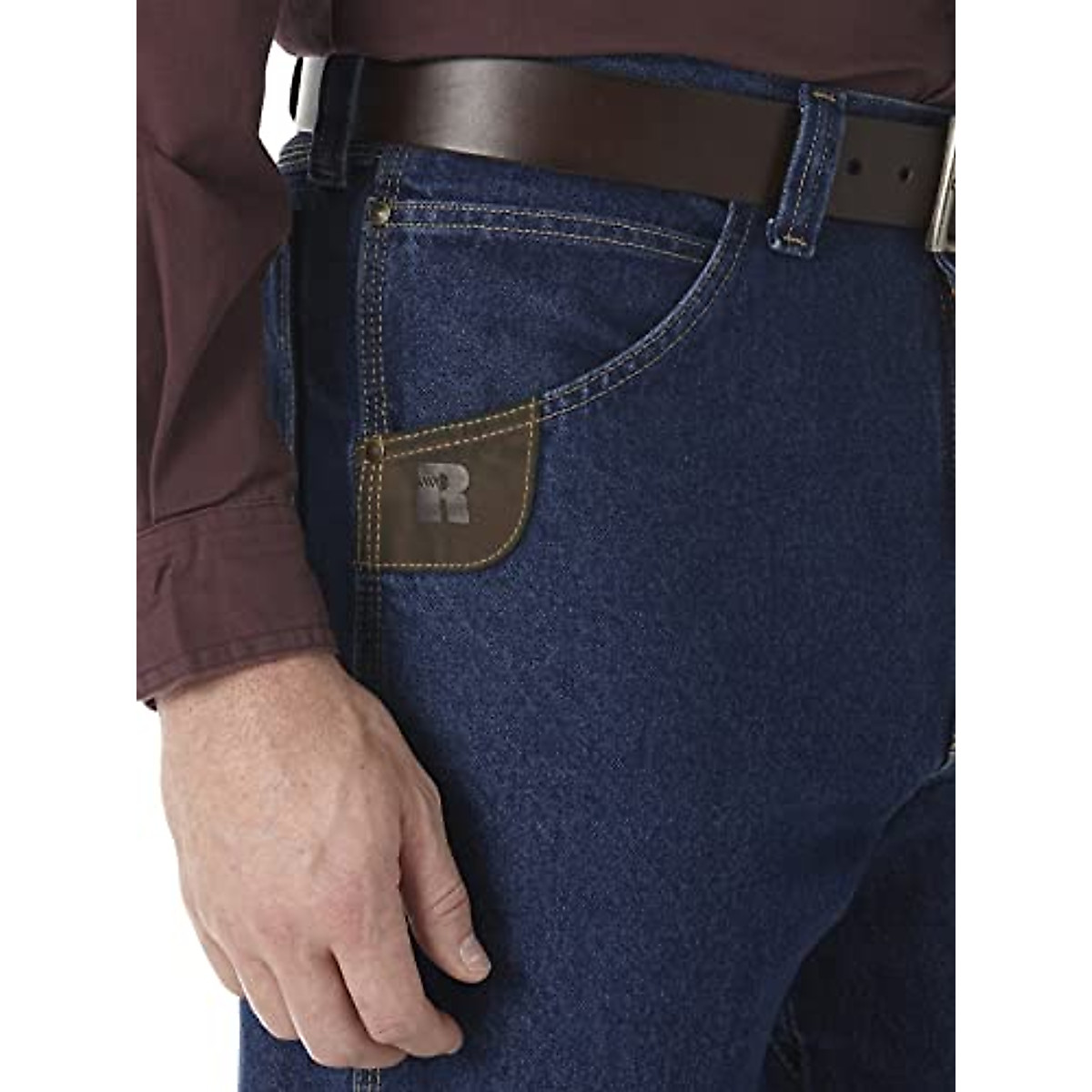 Wrangler Riggs Workwear mens Workhorse jeans, Antique Indigo, 32W x 34L US