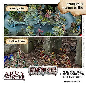 The Army Painter Dungeons and Dragons Starter Terrain Paint Set with 5 Terrain Paint, 1 Spray, Basing Materials Gamemaster (Wilderness & Woodland Terrain Paint Starter Set)