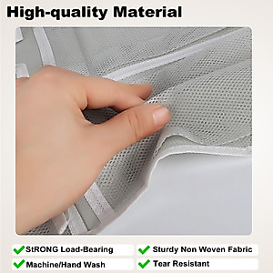 GOMAJI Over the Door 12 Pocket Hanging Shoe Organizer, Gray