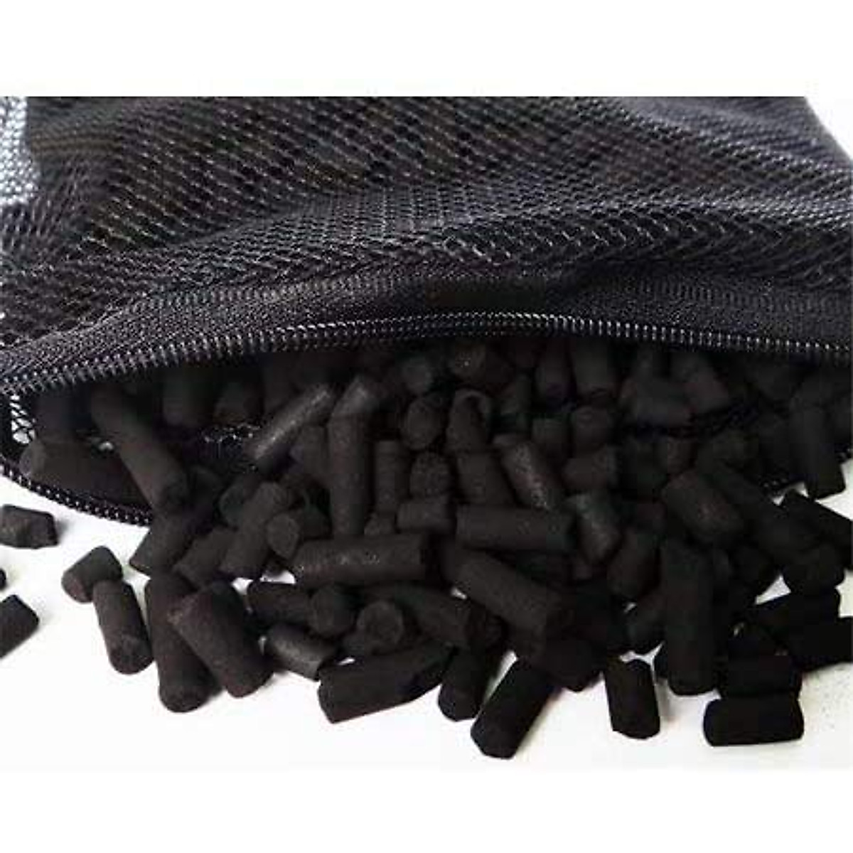 Aquapapa 1 lb Activated Charcoal Carbon Pellets in Free Mesh Media Bag for Aquarium Fish Pond Tank Canister Filter