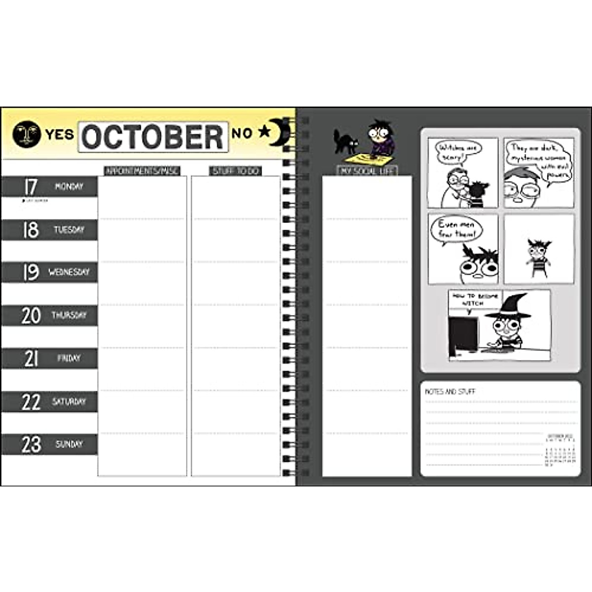 Sarah's Scribbles 16-Month 2022-2023 Weekly/Monthly Planner Calendar: Get It Together!
