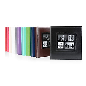 Ywlake Photo Album 4x6 500 Pockets Photo, Extra Large Capacity Family Wedding Picture Albums Holds 500 Horizontal and Vertical Photos Black