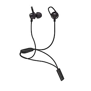 Wicked Audio Bandido Wireless — Bluetooth Earbuds with Microphone and Track Control — Wireless Headset with Metal Housing, Loop and Fin Attachments and Enhanced Bass — Black
