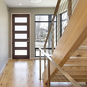 LuckIn 1/8" Stainless Steel Cable 300FT, T316 Aircraft Cable for Railing, Decking & Outdoor Projects - Uncoated Marine Grade