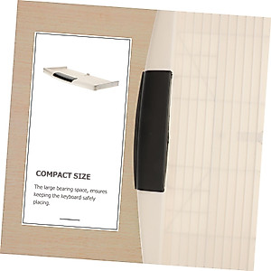 NUOBESTY 1 pc Large Keyboard Tray Slide-Out Computer Desk Keyboard Drawer Accessory for Office Beige Keyboard Stand