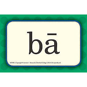 Blend Practive Cards A - Abeka Kindergarten 1st and 2nd Grade 1, 2 Phonics Reading Program Teaching Aid Flash Cards