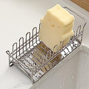 kaileyouxiangongsi Sink Sponge Holder - Kitchen Sink Caddy Organizer - Quick Draining, 304 Stainless Steel