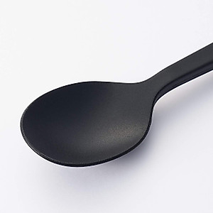 MUJI Silicone Cooking Spoon Small 25cm Black
