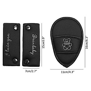 Easicozi Shoulder Crotch Pad Set Compatible with Infant Seat Stroller High Chair, Harness & Strap Comfort Cushion (Small)