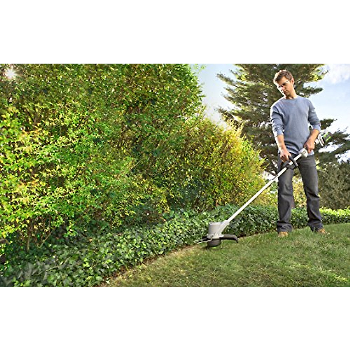 EGO Power+ 15-Inch 56-Volt Lithium-Ion Cordless Brushless String Trimmer - 2.0Ah Battery and Charger Kit