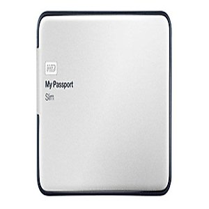 WD My Passport Slim 2TB Portable Metal External Hard Drive USB 3.0 with Auto Backup
