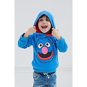 Sesame Street Grover Monster Toddler Boys Hoodie Blue 2T