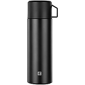 Zwilling 1007756 Vacuum Flask 1 Litre Black, 18/8 stainless steel