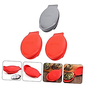Kitchen Tool 3pcs Oyster Clip Debarking Tool Jar Opener Gloves Holder Crab Shucker Oyster Holder Kitchen Tool Oyster Shucking Tool Oysters Shucking Tool Silica Gel