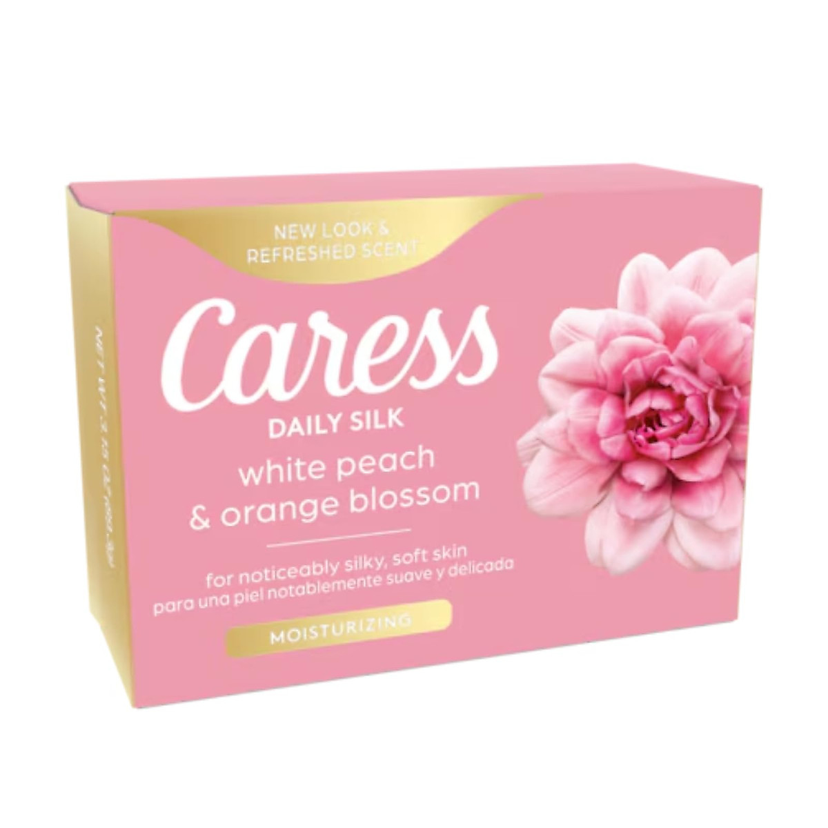 Caress Beauty Bar Soap For Noticeably Silky Soft Skin Daily Silk Extract and Floral Oil Essence 3.15 oz 3 Bars