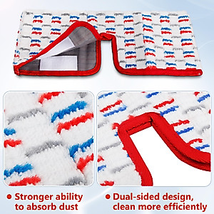 4 Pack Mop Refill Pads Compatible with O-Cedar ProMist MAX Spray Mop Reusable Mop Pads Microfiber Mop Replacement Heads Dry Wet Use Double Sided Machine Washable for All Surface Floor Cleaning