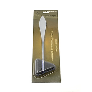 EMI Taylor Tomahawk Percussion Medical Reflex Hammer 7 1/2" with Chrome Plated Handle, Stainless Steel Construction - Precision Reflex Testing Tool for Medical Professionals - Black