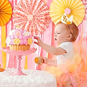 JeVenis Half Birthday Crown Half Way Around the Sun Hat Half Birthday Hat