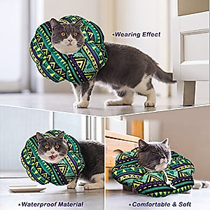 Cat Collar Cone: Comfy Recovery Alternative Cone for Kitten Puppy Small Dog to Stop Licking Waterproof Cute Protective Neck Cone After Surgery Neutering
