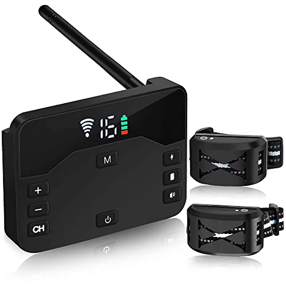 AICSDCO Wireless Dog Fence System,2023 Electric Fence & Training Collar for Dogs, 2 in 1 Pet Containment Fence and Safety Latch Dog Collar for Small,Medium,Large Dog for The Yard