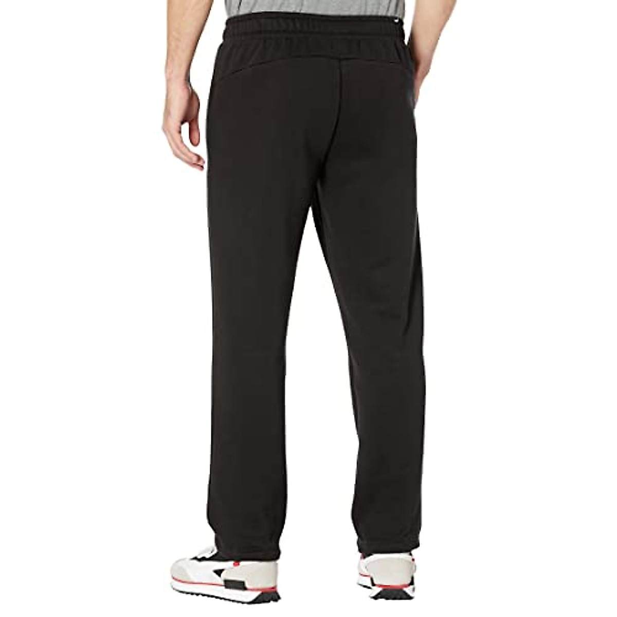 PUMA mens Essentials Fleece Sweatpants, Cotton Black, Medium US