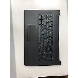 wzqrps Replacement Laptop Upper Case Palmrest Keyboard Touchpad Assembly Part 2019 for HP 17 BY17 CA 17T-BY100 17-by0xxx 17-ca1xxx 17T-BY200 17-by1xxx 17Z-CA100 17-by2xxx L48409-001