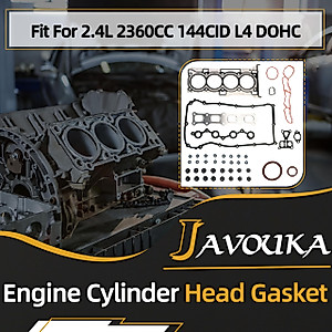 HGS167 Engine Cylinder Head Gasket Set fit for Chrysler 200/Sebring 2007-2016, for Dodge/Avenger/Journey 2008-2014, for Jeep Compass/Patriot/Compass 2.4L 2007-2015 2.4L DOHC L4 16V HS26332PT HS54664