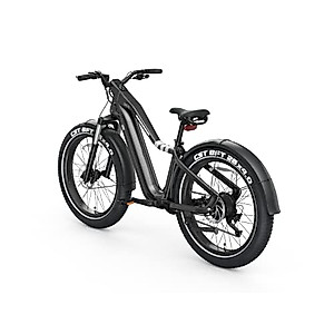 OKAI Ranger 4" Fat Tire E-Bike 330lb Capacity BAFANG Rear Hub Motor 48V 750W Shimano 8-Speed Gears 45 Mile Range Custom LED Light Bar LCD Touchscreen TEKTRO Disc Brakes Black