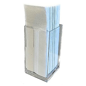 Countertop Acrylic Paper Towel Holder Modern Vertical Compact Dispenser Multi fold Elegant Space Saving