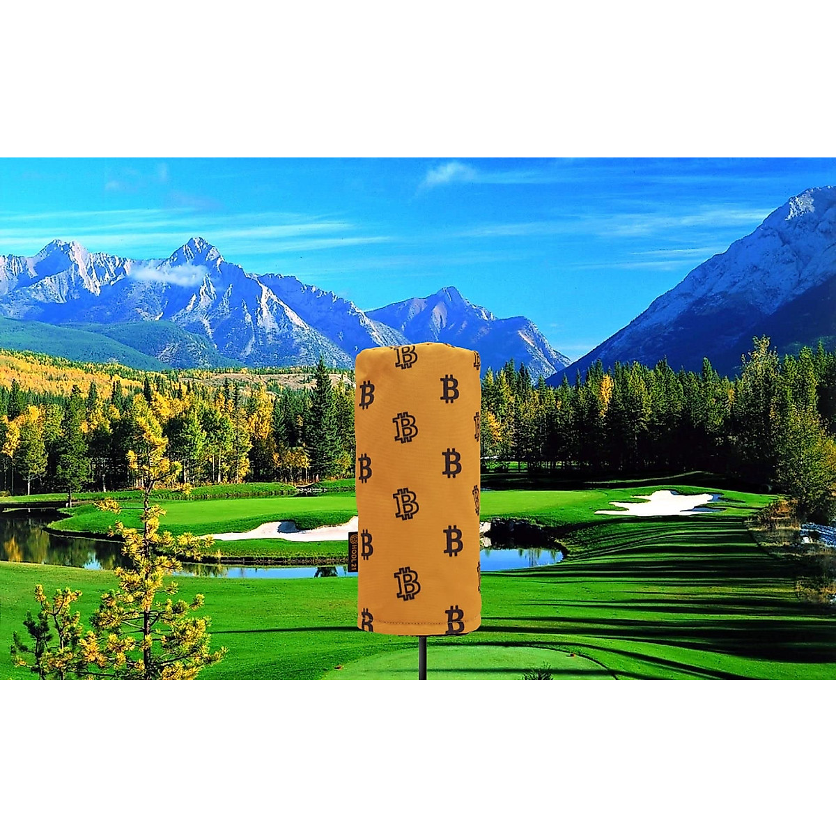 HODL 21 Bitcoin Golf Club Driver Headcover | Premium Barrel Style Headcovers | Fits Most Drivers | Grey, White & Orange