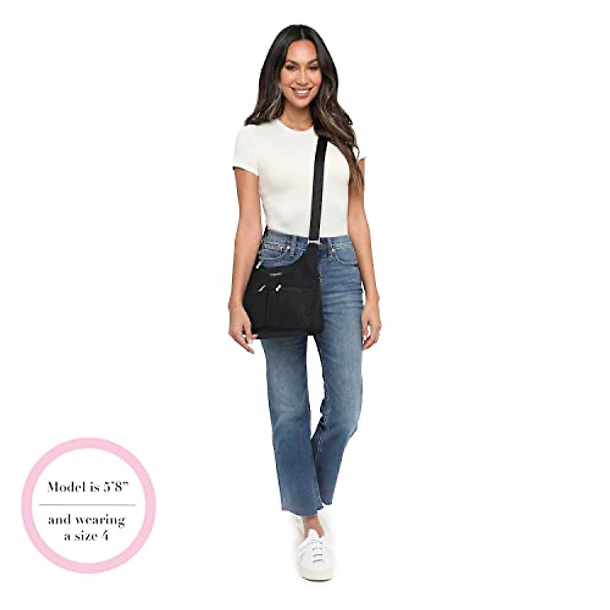 Cross Over Crossbody Bag for Women - Lightweight Water-Resistant Travel Bag with Adjustable Strap RFID Wristlet