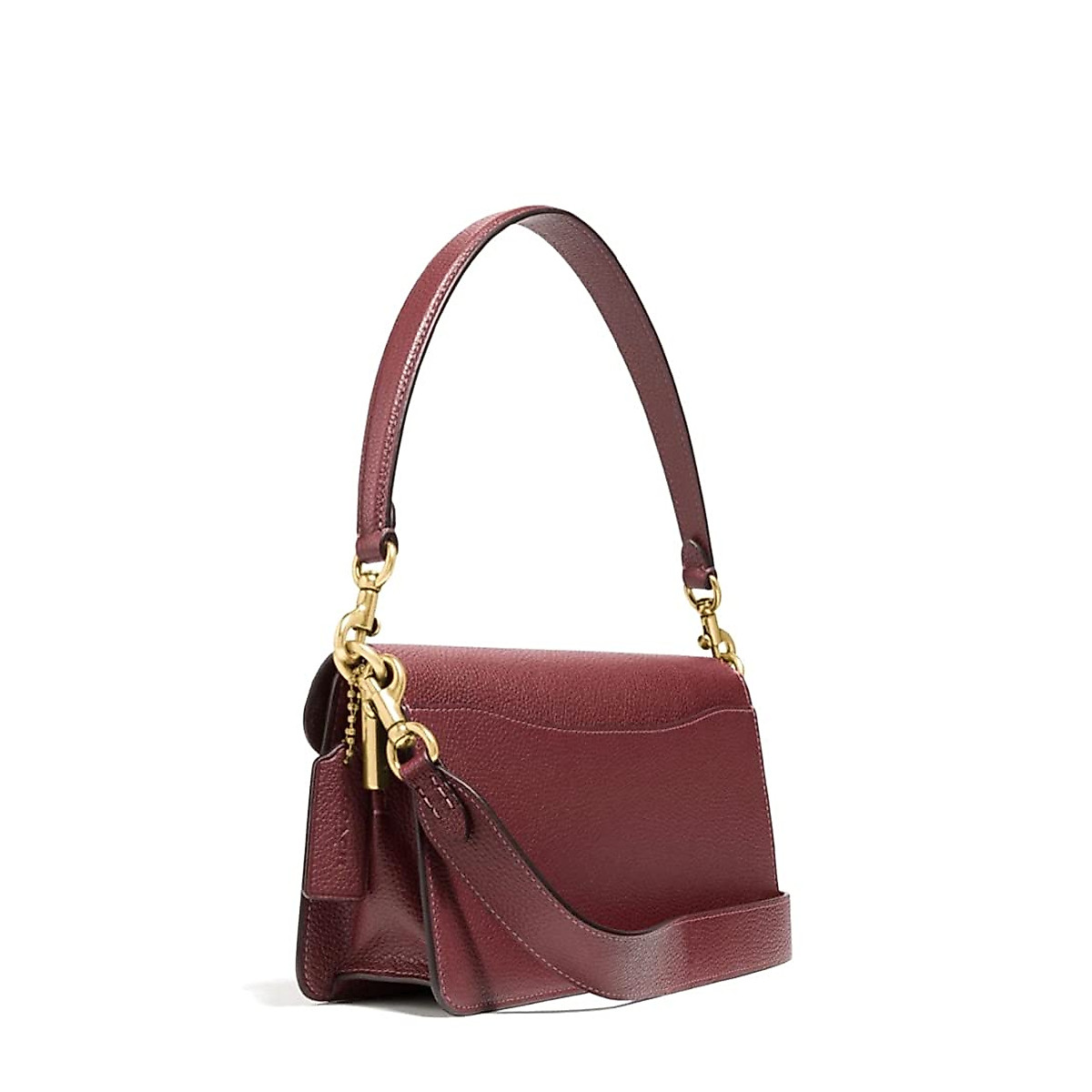 Coach Womens Tabby Shoulder Bag 26 Brass/Wine